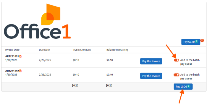 How to Pay Invoices in the Office1 Payment Portal Powered by CEO Juice