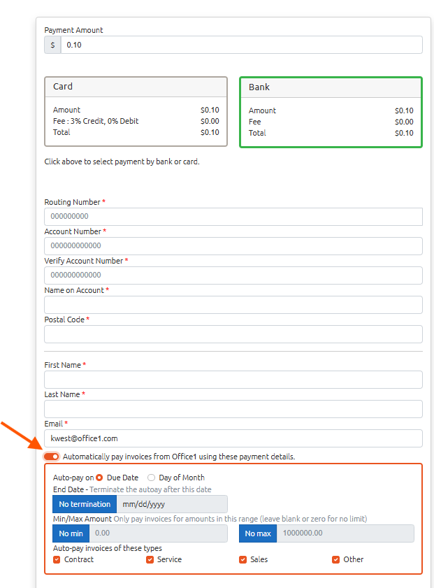 How to Schedule AutoPay in the Office1 Payment Portal Powered by CEO Juice