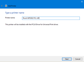 How to install Ricoh Universal Driver